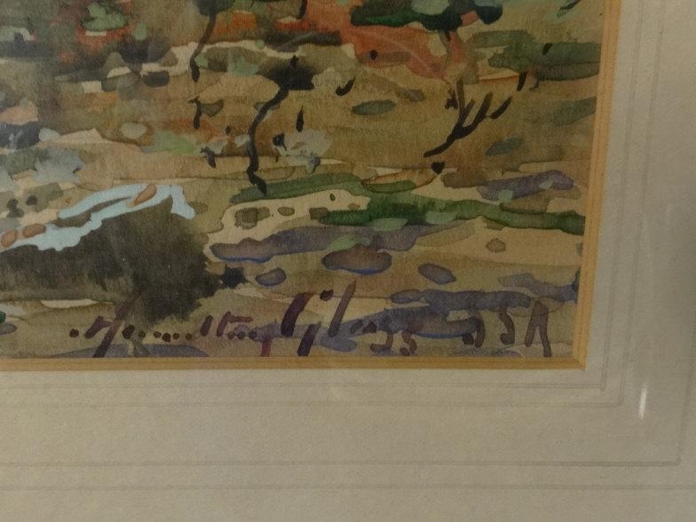 John Hamilton Glass | Hamilton Glass - Watercolour view of a Highland ...