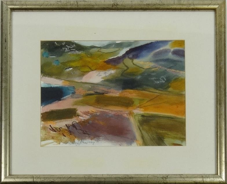 Mary Lloyd Jones | Mary Lloyd Jones - Watercolour view of Cwmystwyth ...