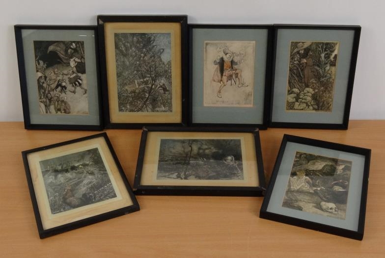 Arthur Rackham | Seven framed Arthur Rackham prints | MutualArt