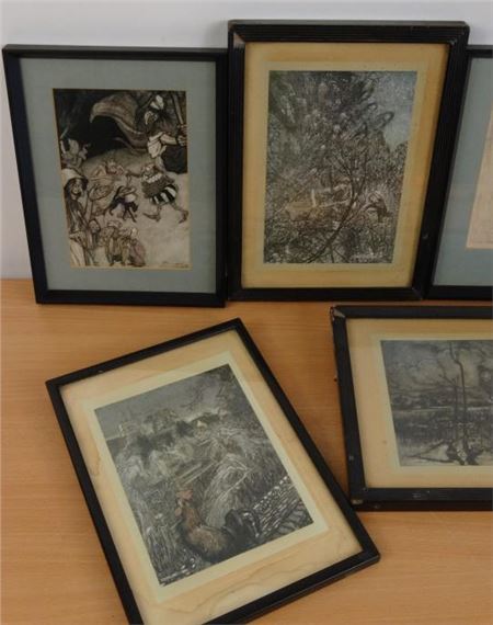 Arthur Rackham | Seven framed Arthur Rackham prints | MutualArt