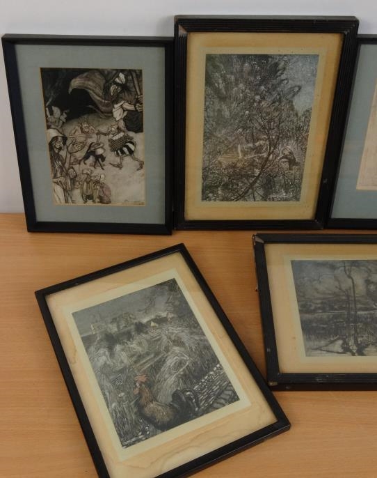 Arthur Rackham | Seven framed Arthur Rackham prints | MutualArt