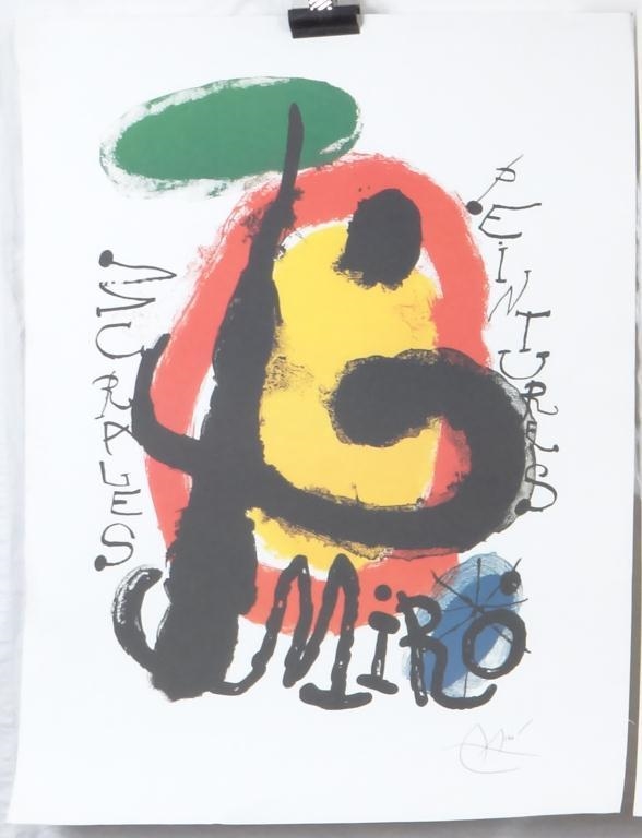 Alexander Calder | Joan Miro - Two open edition prints titled La ...