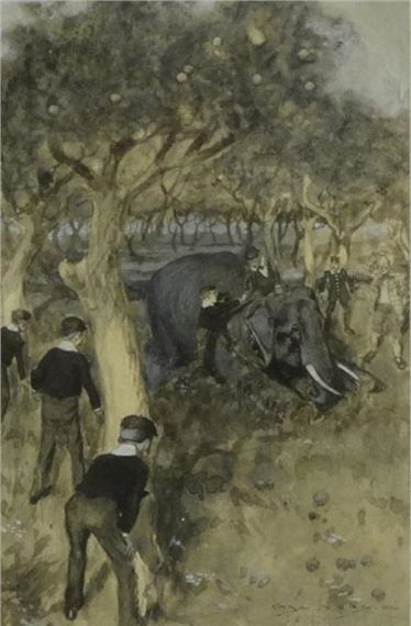 Chas Pears | Chas Pears 04 - Original watercolour illustration from ...