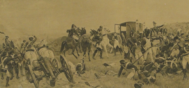 W. Heath | Two 19th century lithographs depicting the Battle of ...