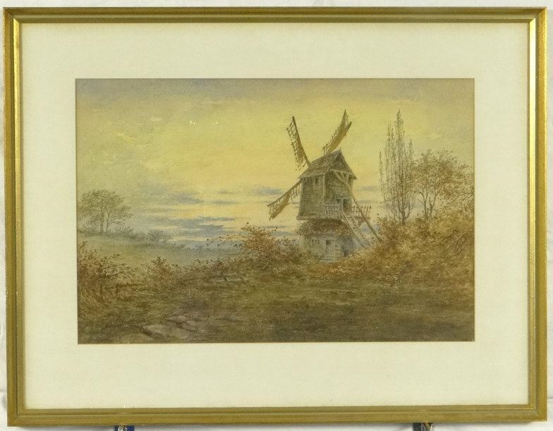 Norwich School | 19th Century Norwich School watercolour view of a ...