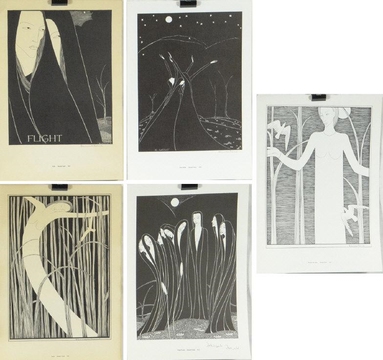 Hannah Frank | Hannah Frank - Five pencil signed prints | MutualArt