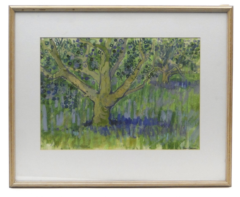 Robert Tavener | Robert Tavener - Watercolour study of Bluebell Woods ...