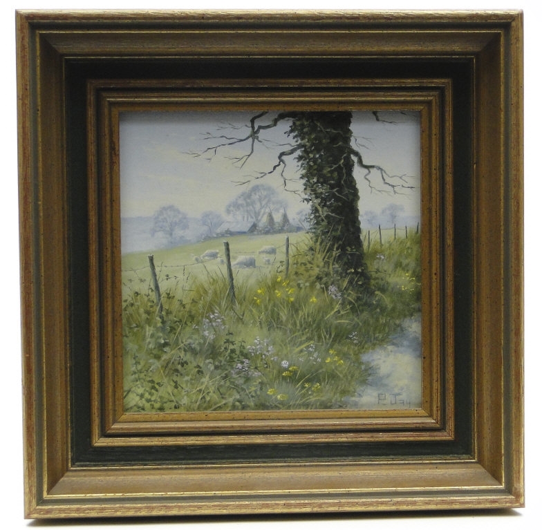 Peter Jay | Peter Jay - Two oil onto board landscape scenes | MutualArt