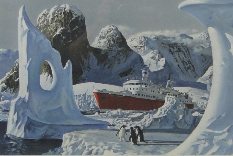 Keith Shackleton | Signed lithograph by Keith Shackleton of the M.S ...