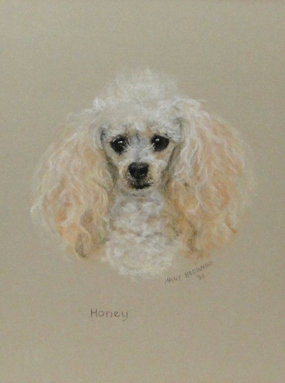 Mary Browning | Mary Browning - Portrait of a poodle | MutualArt
