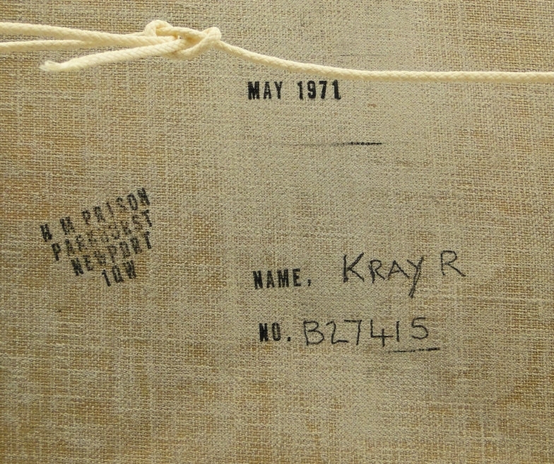 Ronald Kray | Ronnie Kray 71 - Oil onto canvas of a rural stream ...