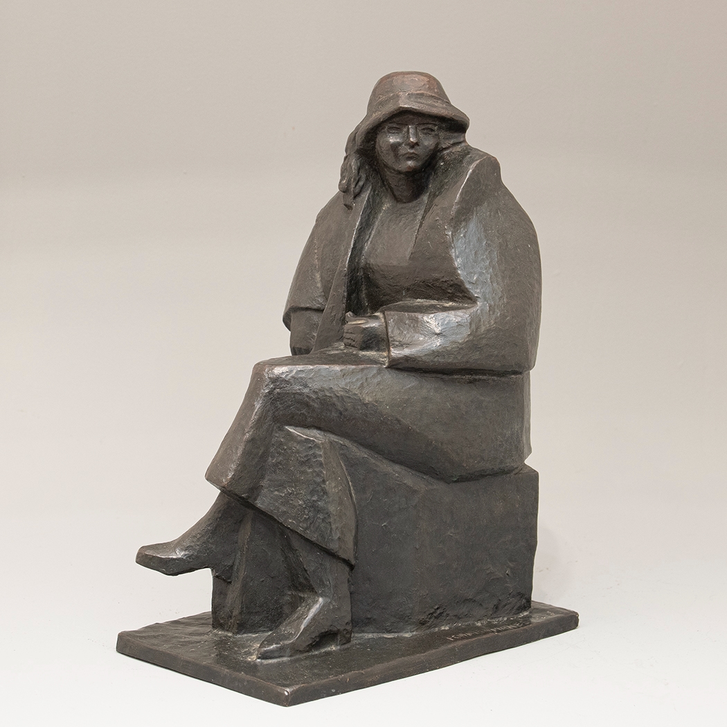 Pablo Curatella Manes | La mujer del tapado grueso (1923) | MutualArt