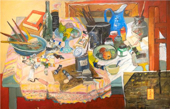 Carlos Alonso | Mesa de trabajo (99) | MutualArt