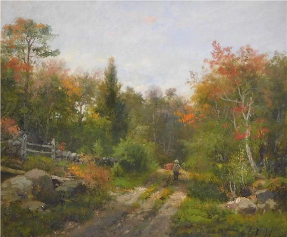 George Frank Higgins | Rural Summer Landscape | MutualArt