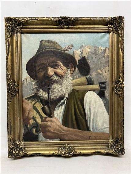 Filip Papst | Hombre con pipa | MutualArt