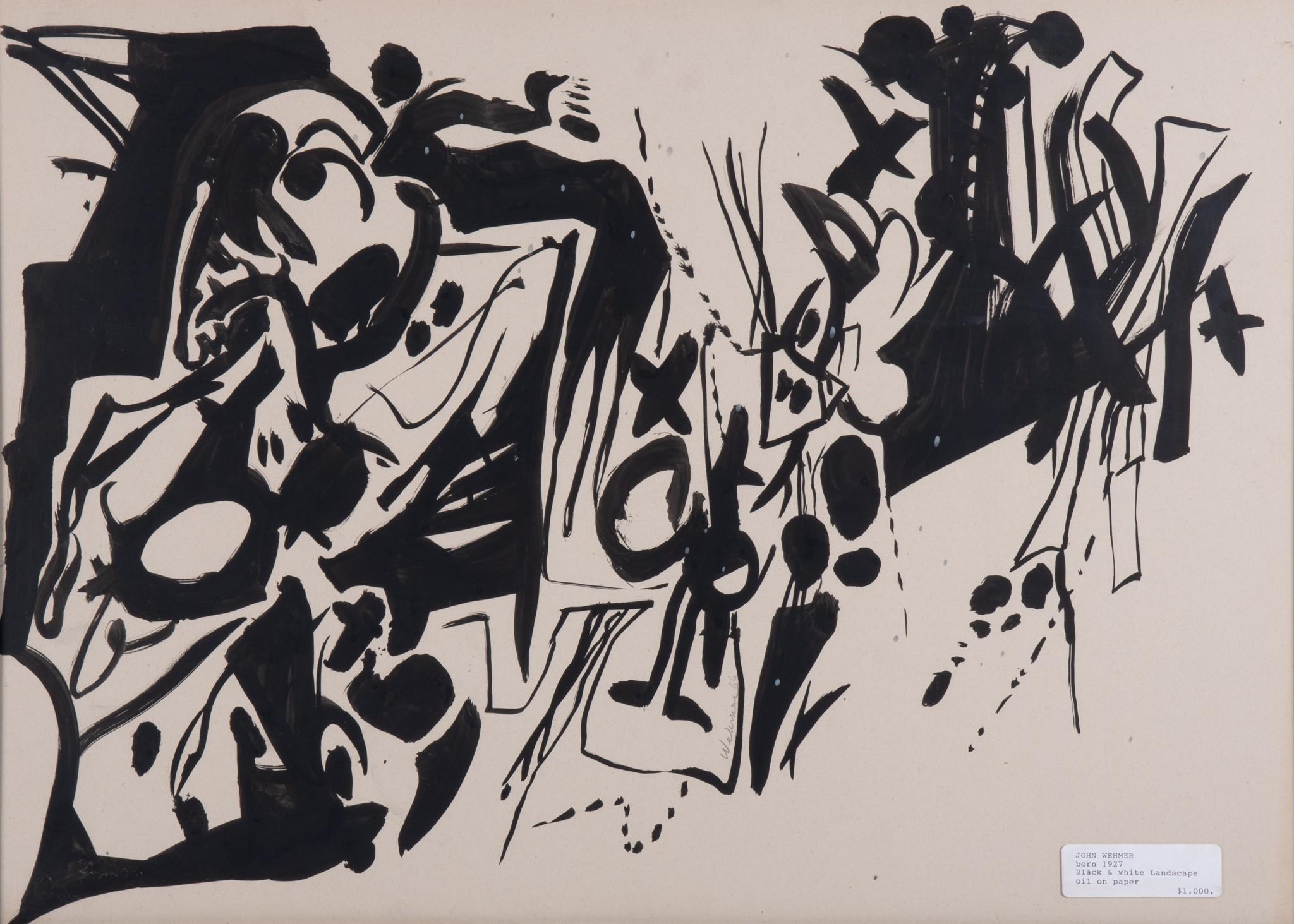 John Wehmer | Black and White Landscape, 1966 | MutualArt