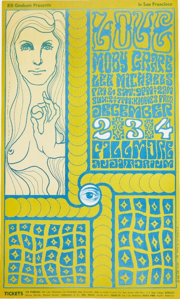 Bill Graham | Four psychedelic offset lithograph music posters | MutualArt