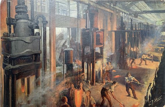 Edward Frederick Skinner | Forging Shed | MutualArt