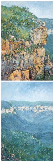 Judith Mola | Blue Mountains Lookout (Diptych) | MutualArt