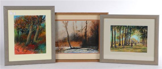 Leonard H. Pinder | Nine assorted landscapes | MutualArt