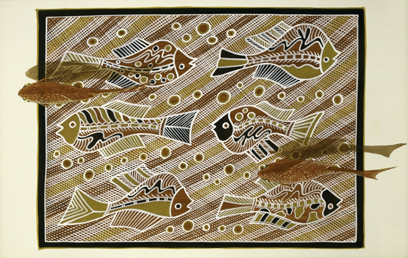 Lin Onus | Koi at Sankien (1989) | MutualArt