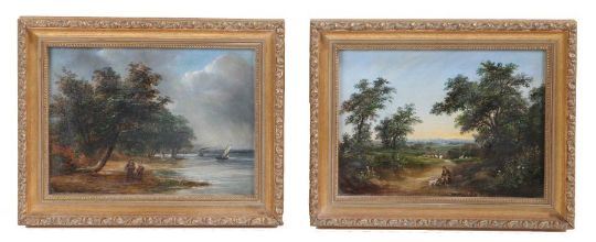 Robert Burrows | Country Landscapes with Figures | MutualArt