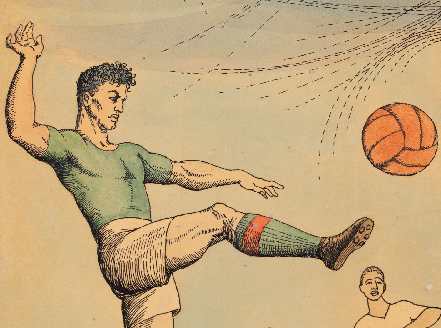 Jerzy Skarżyński | Football players - project of the illustration for ...