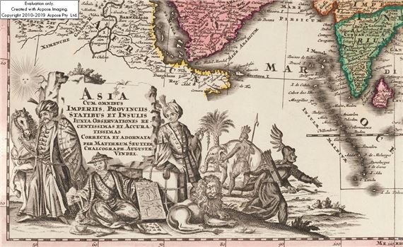 Georg Matthäus Seutter | Mapa Azji (1740) | MutualArt