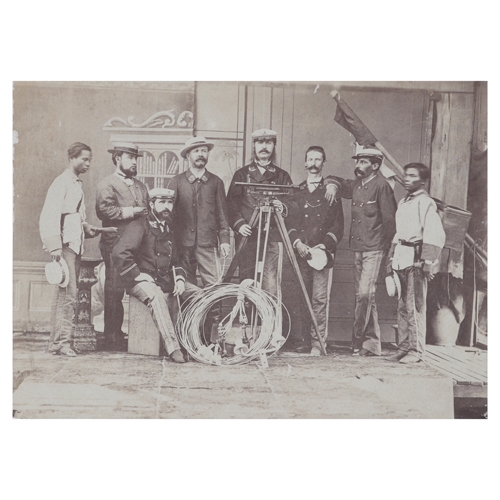 Albert Honiss | A European Crew with Two Indios With a dry seal ...