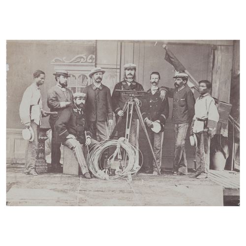Albert Honiss | A European Crew with Two Indios With a dry seal ...
