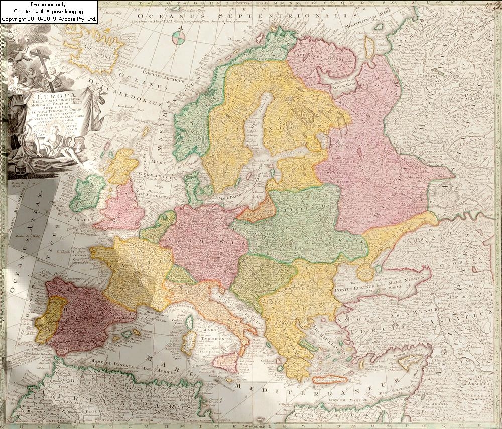 Georg Matthäus Seutter | Mapa Europy (1740) | MutualArt