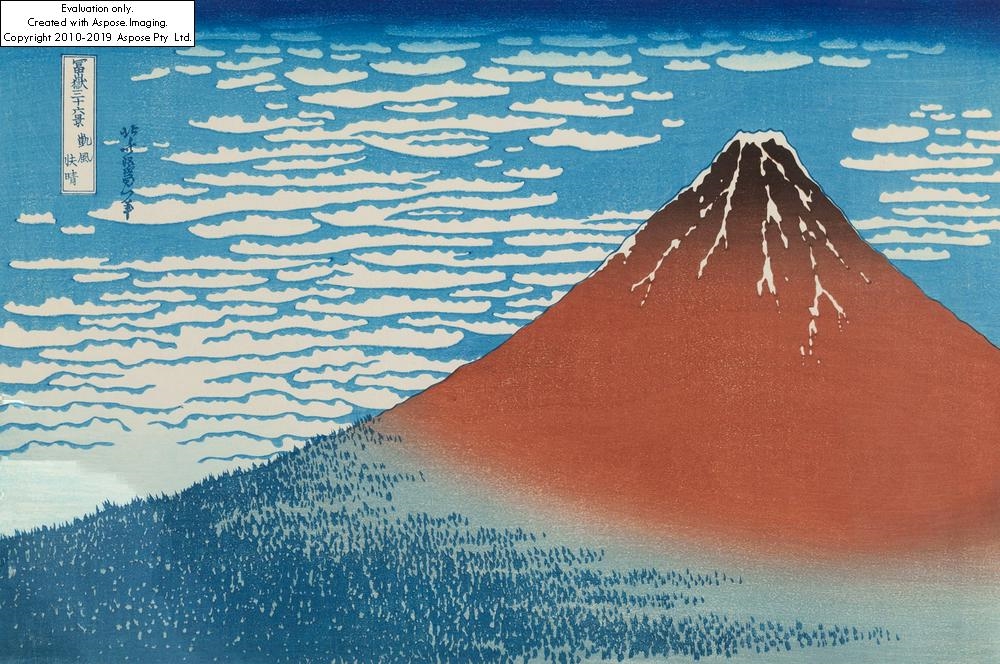 Katsushika Hokusai | Red Fuji | MutualArt