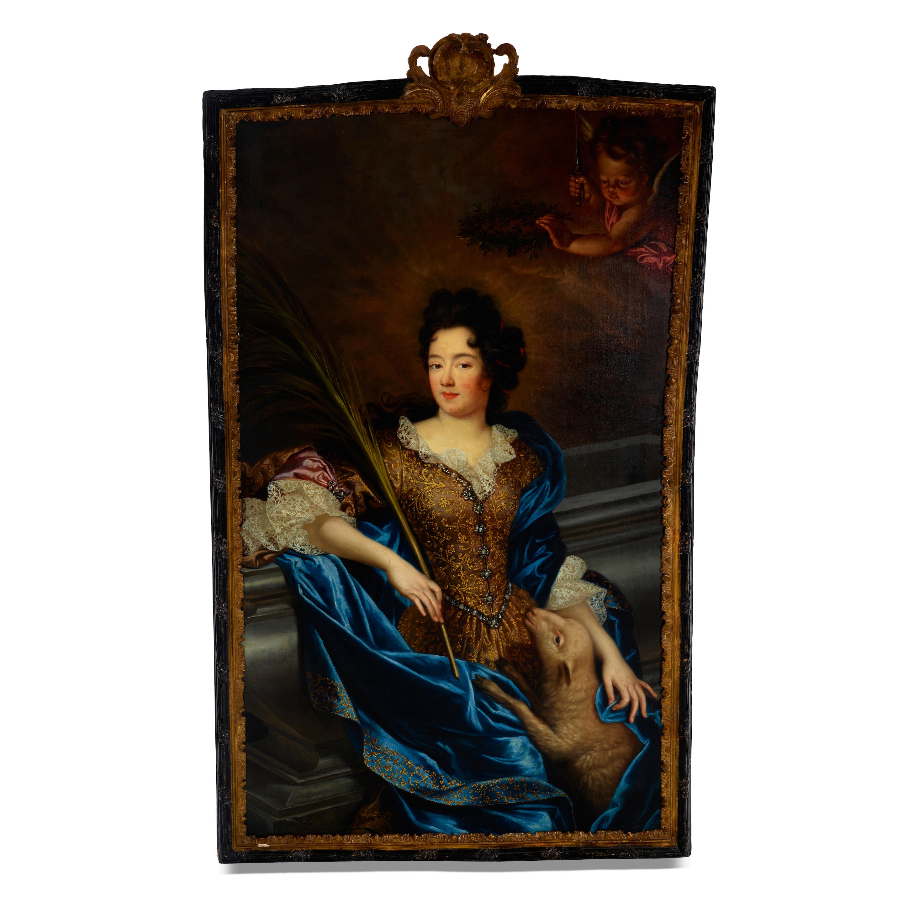 Pierre Mignard | A portrait of a lady as St. Agnes (1663) | MutualArt