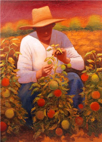Gary Ernest Smith | Picking tomatoes | MutualArt