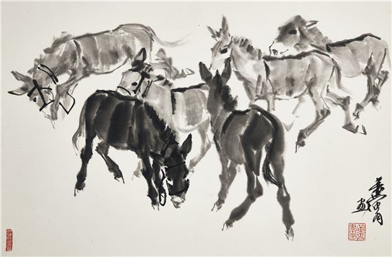 Huang Zhou | Donkeys | MutualArt