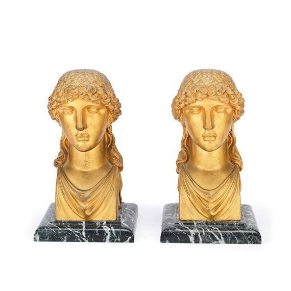 French School, 19th Century | Busts of classical female muses | MutualArt