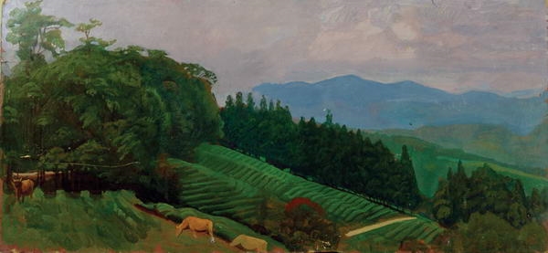 Dimitri Zhilinsky | On a Slope of a Hill (1984) | MutualArt