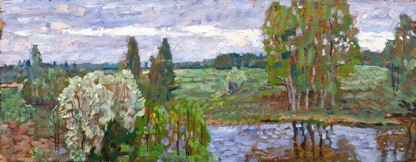 Sergei Tkachev | Bird-cherry is Flowering (1991) | MutualArt