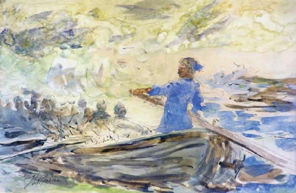 Ilya Repin | The Cossack volnitsa | MutualArt