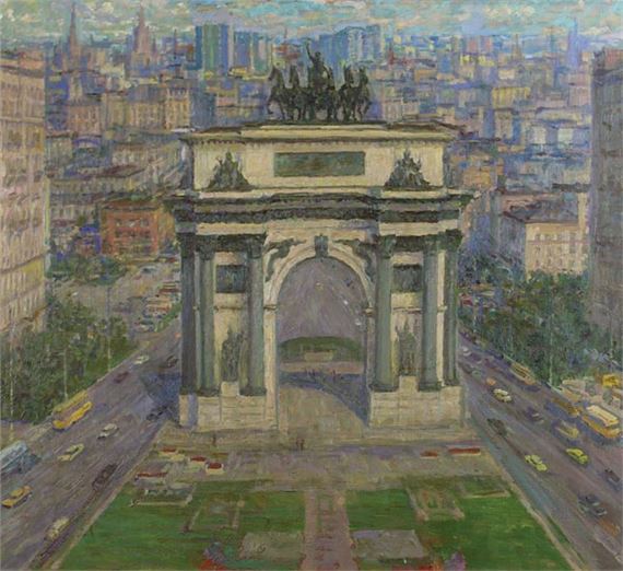 Gennady Ivanovich Solovykh | Pobedy Square (1985) | MutualArt