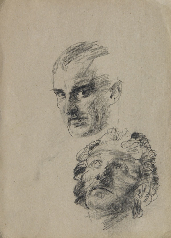 Igor Vladimirovich Radoman | Pushkin and Mayakovskiy (1970) | MutualArt