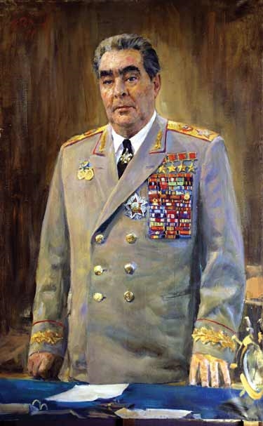 Igor Vladimirovich Radoman | Portrait of L.I. Brezhnev (1978) | MutualArt
