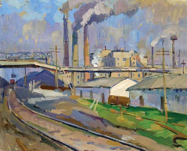 Alexei Ivanovich Butov | Magnitka construction (1961) | MutualArt