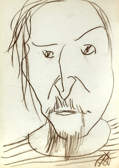 Timur Petrovich Novikov | Self-portrait (1980) | MutualArt