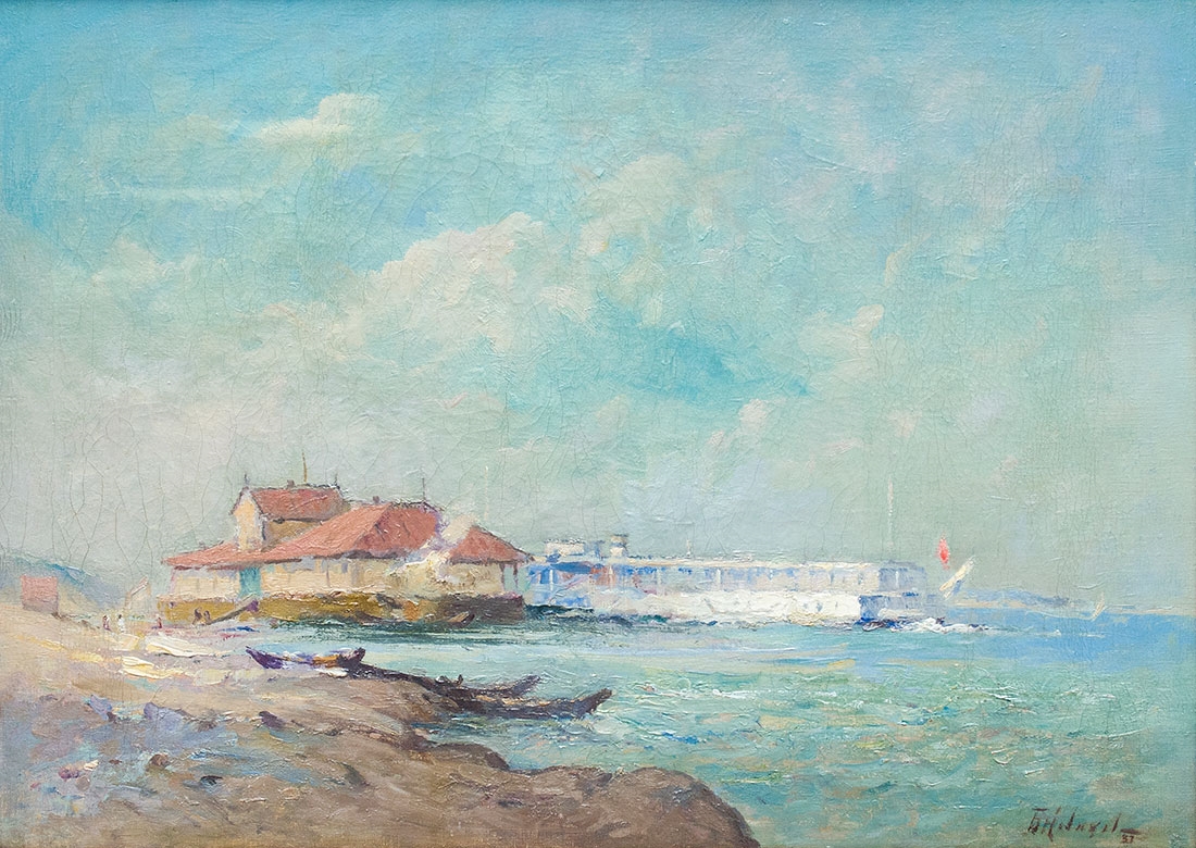 Boris Vladimirovich Novikov | Old quay (1937) | MutualArt
