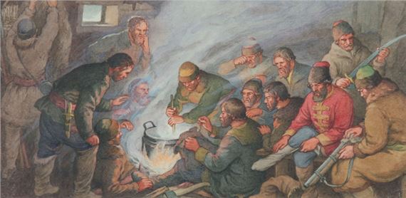 Sergei Ivanovich Pichugin | At the rest (1960s) | MutualArt