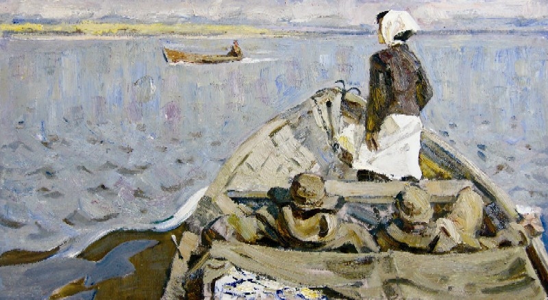 Rem Nickolaevich Ermolin | Fisherwoman (Late 20th Century) | MutualArt