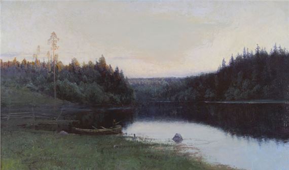 Johan Kindborg | At the river (1892) | MutualArt