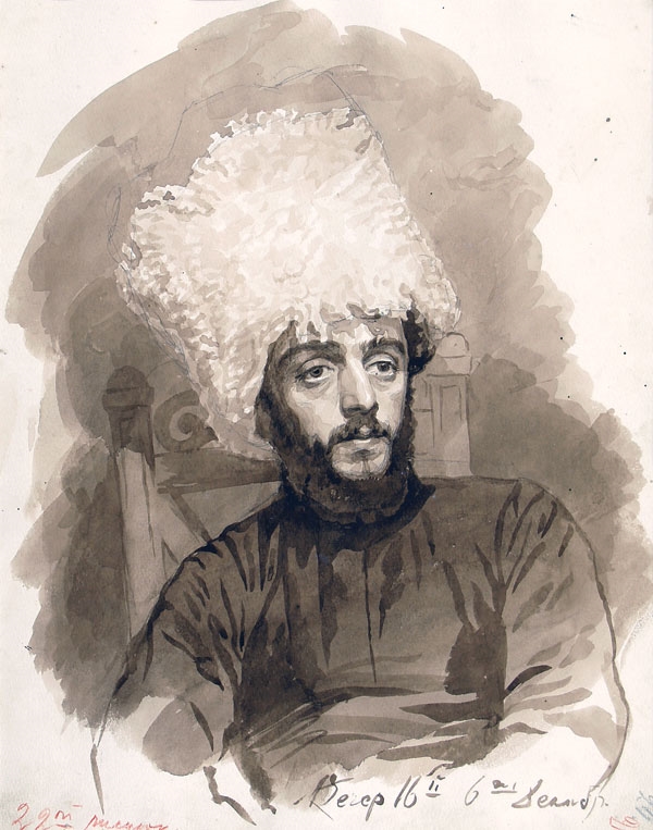 Ilya Repin | Portrait of the hillman (1866) | MutualArt