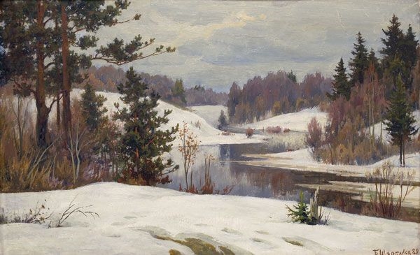 Boris Valentinovich Shcherbakov | Msta-river. In expectation of spring ...